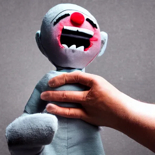 Puppet screams as he tries to cut off the hand | Stable Diffusion | OpenArt