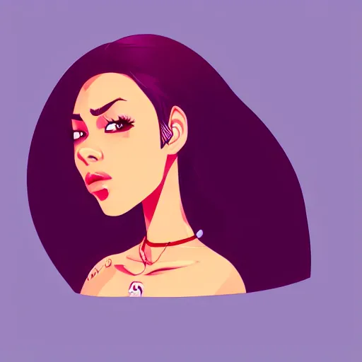 2 d character design, female rapper, vector art, | Stable Diffusion ...