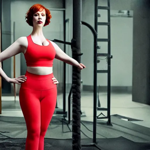 symmetry!! christina hendricks!!! full frontal body | Stable Diffusion