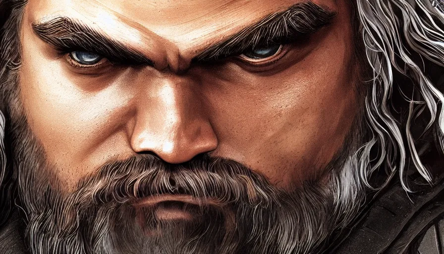 Bald Jason Momoa, hyperdetailed, artstation, | Stable Diffusion