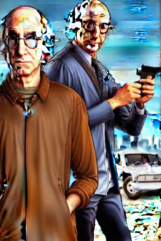 gta cover art with larry david | Stable Diffusion | OpenArt