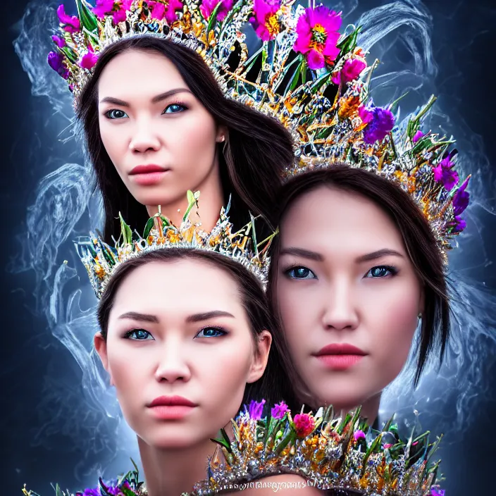 photo of a very beautiful!! flower queen warrior with | Stable ...