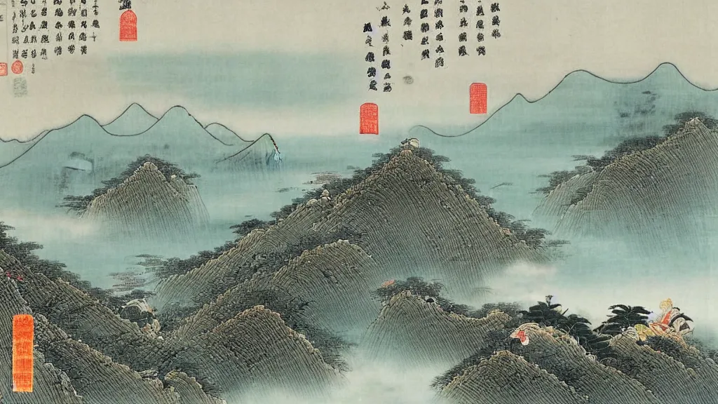 between the clouds of the white emperor, a thousand | Stable Diffusion ...