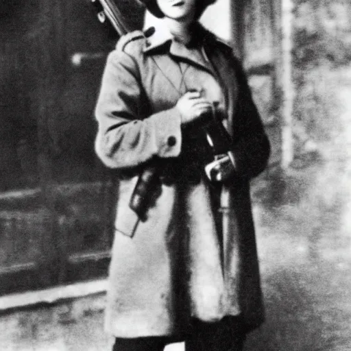 photograph of soviet chekist comrade emma watson, | Stable Diffusion ...