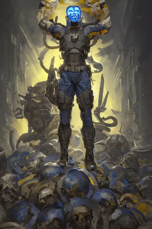 A modern super soldier with a trident coat of armor | Stable Diffusion ...