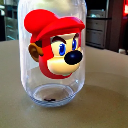 mario trapped in a pill bottle | Stable Diffusion | OpenArt
