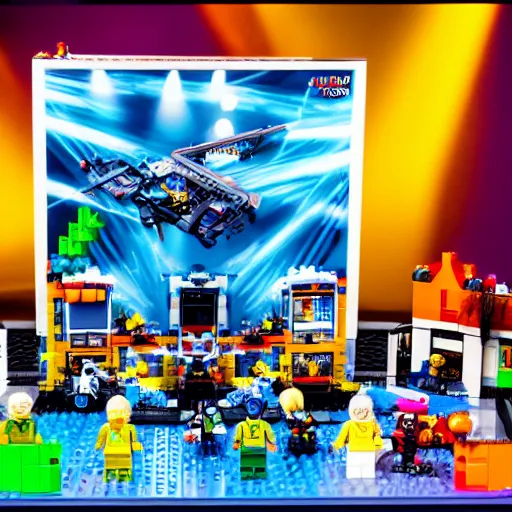 trance festival lego set, dramatic lighting | Stable Diffusion