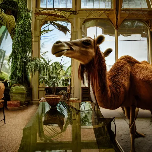 cinematic photo of a taxidermized camel as the | Stable Diffusion