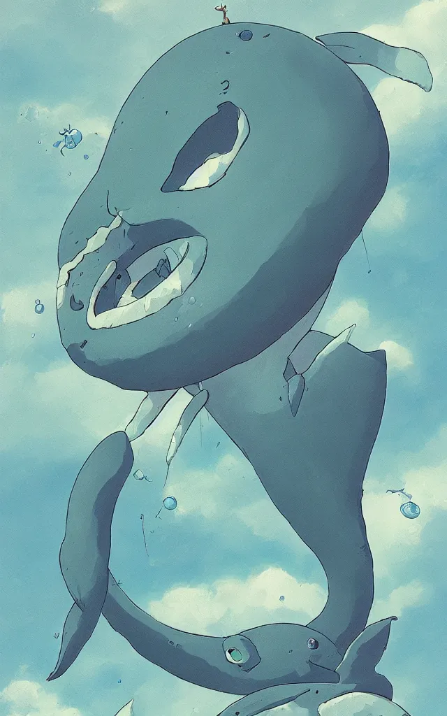 Vertical whale, highly symmetrical, bubble, by Studio | Stable ...