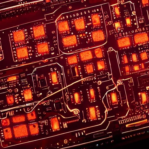 a large box made out of flesh, electronic circuitry, | Stable Diffusion ...