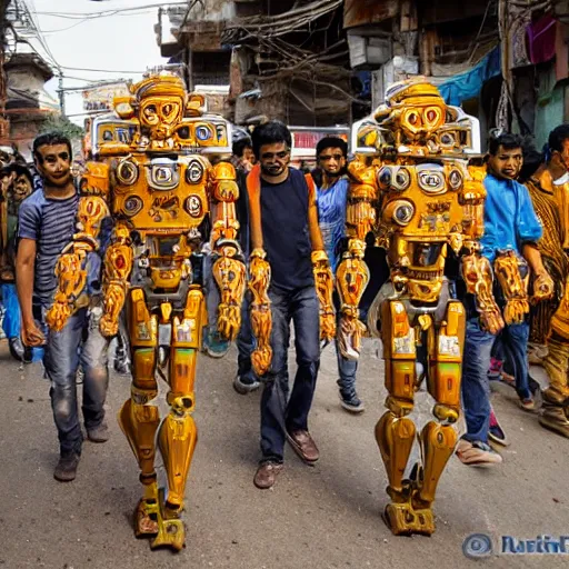 fantastic biomechanical humanoid mecha clocks walk | Stable Diffusion ...