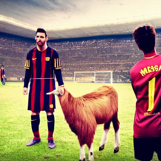 cinematic photograph of Messi wearing a crown and a | Stable Diffusion ...