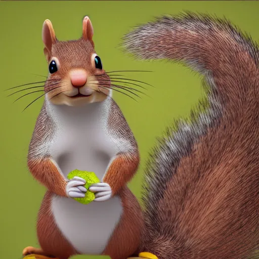 photorealistic squirrel from the simpsons, squirrel | Stable Diffusion ...