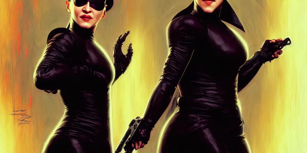 madonna as trinity in the matrix, highly detailed, | Stable Diffusion ...