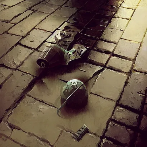 hand grenade on the floor, greg rutkowski art | Stable Diffusion | OpenArt