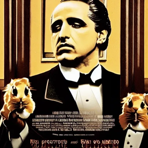 a poster for the godfather, featuring rabbits instead | Stable ...