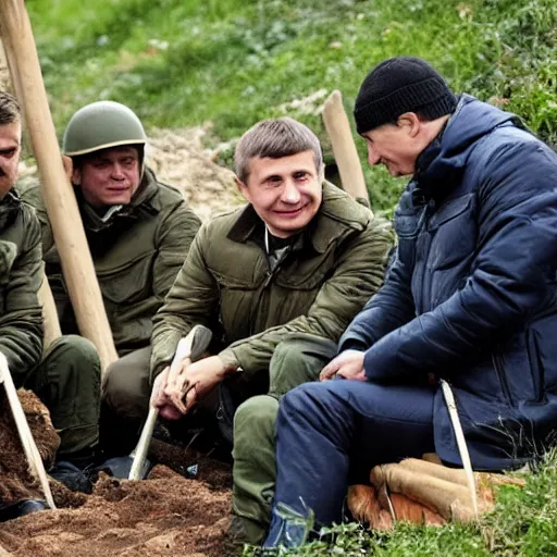 Vladimir Putin and Vladimir Zelensky are sitting in a | Stable ...