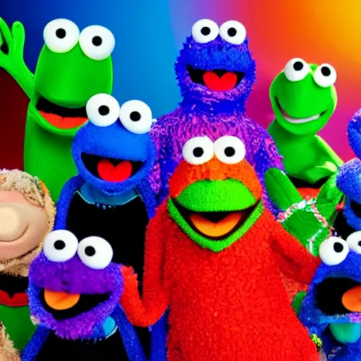 borat as a muppet, children show, vibrant colors, | Stable Diffusion | OpenArt