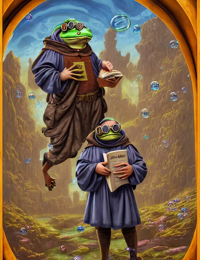 anthropomorphic bipedal frog that is dressed as a | Stable Diffusion ...