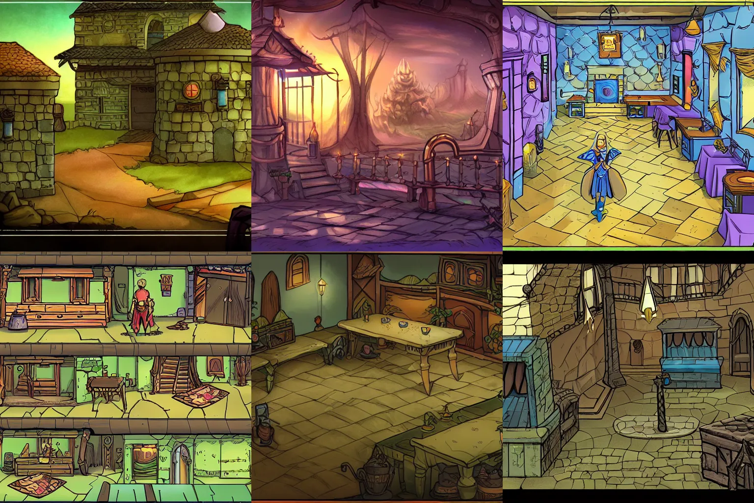 Point And Click Adventure Game Background Fantasy Stable Diffusion