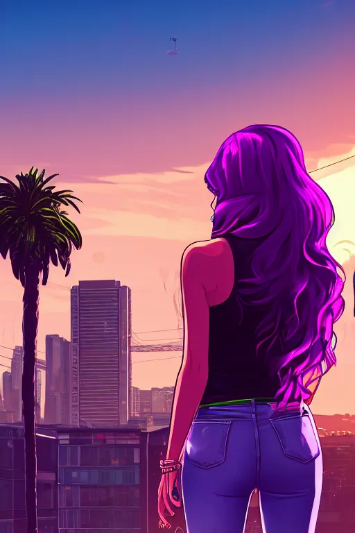 a stunning GTA V loading screen with a beautiful woman | Stable ...