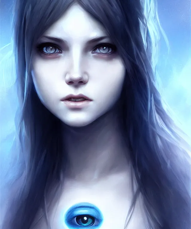 cute female cyclops with one central eye wearing white | Stable Diffusion | OpenArt