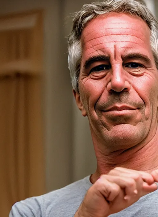 film still of Jeffrey Epstein as Sheldon Cooper in The | Stable Diffusion