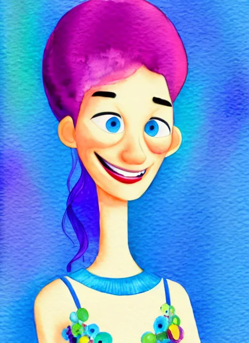 pixar character and sidekick, animated, beautiful | Stable Diffusion ...