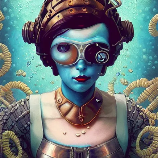 lofi underwater bioshock biopunk portrait, Pixar | Stable Diffusion ...