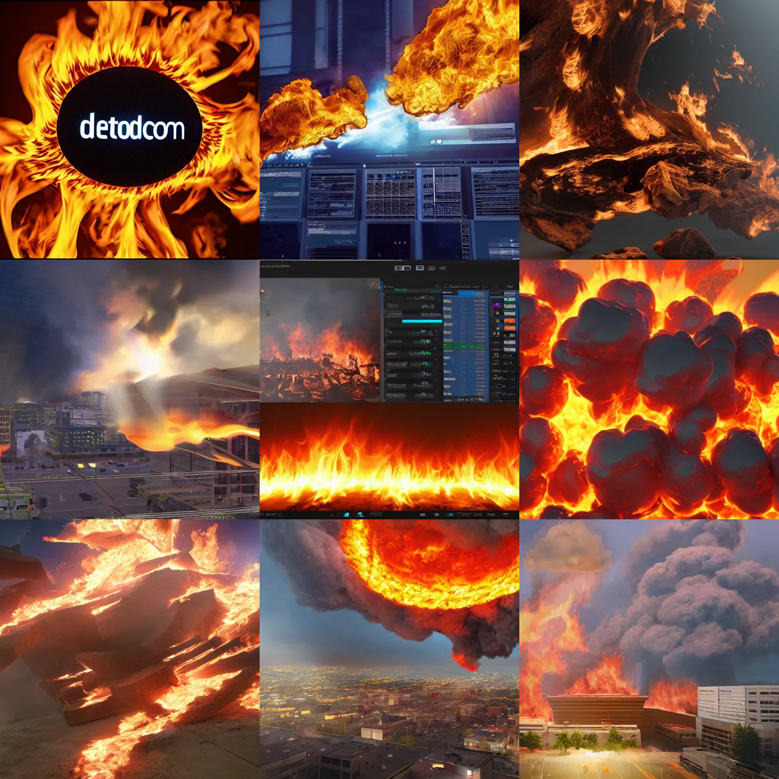 photorealistic picture of discord servers on fire, | Stable Diffusion ...