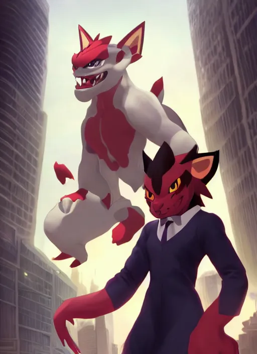 character portrait of a Incineroar pokemon wearing a | Stable Diffusion ...