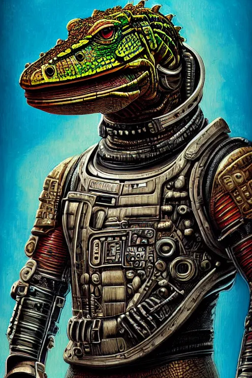 a portrait of a muscular anthropomorphic cyberpunk | Stable Diffusion ...