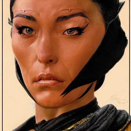 front portrait of a female mortal Kombat warrior, by | Stable Diffusion ...