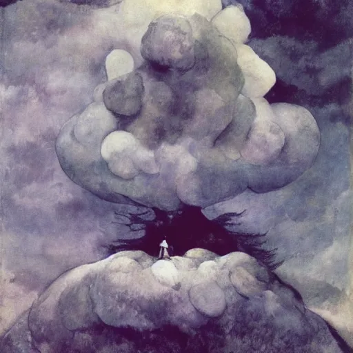 Portrait Portrait of the Nimbus Cloud King emerging | Stable Diffusion ...