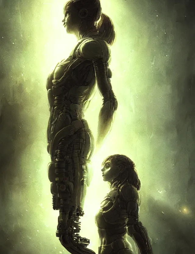 a young woman studying from alien isolation concept | Stable Diffusion ...