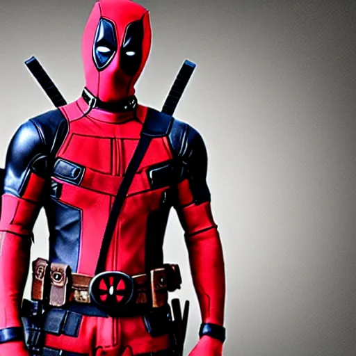 Deadpool suit made out of cloth 4K quality super | Stable Diffusion