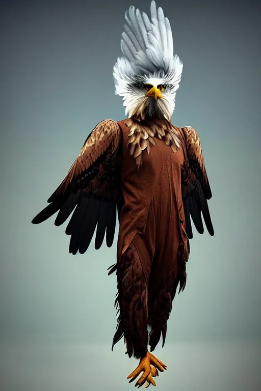 epic professional digital art of a human - eagle | Stable Diffusion ...