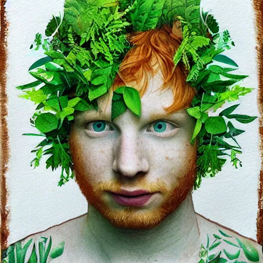 edsheeran as a forest nymph. beautiful art | Stable Diffusion