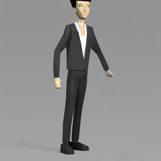 Isometrical low polygon rick astley standing | Stable Diffusion | OpenArt