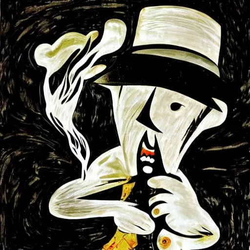 The hat man dancing, getting real groovy with it, | Stable Diffusion ...