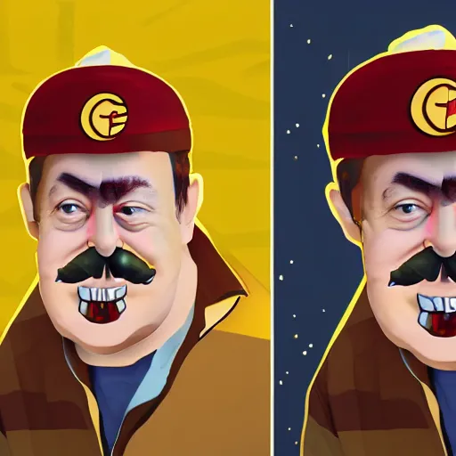 a portrait of elon musk dressed up as wario, high | Stable Diffusion ...