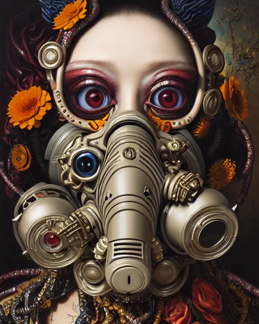 a maximalist portrait a with large lips and with large | Stable Diffusion | OpenArt