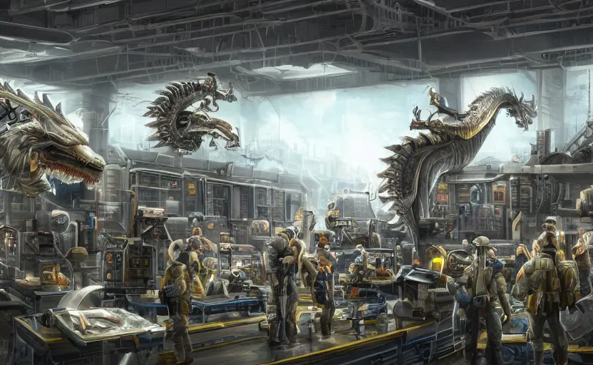 epic scenic shot, highly detailed weapons laboratory, | Stable ...