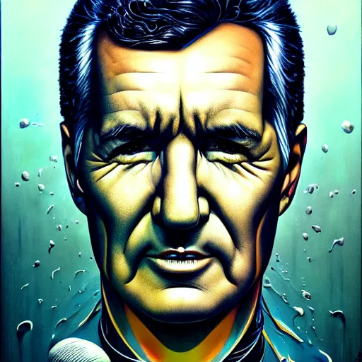 portrait of alex trebek, beautiful, terrifying, | Stable Diffusion ...