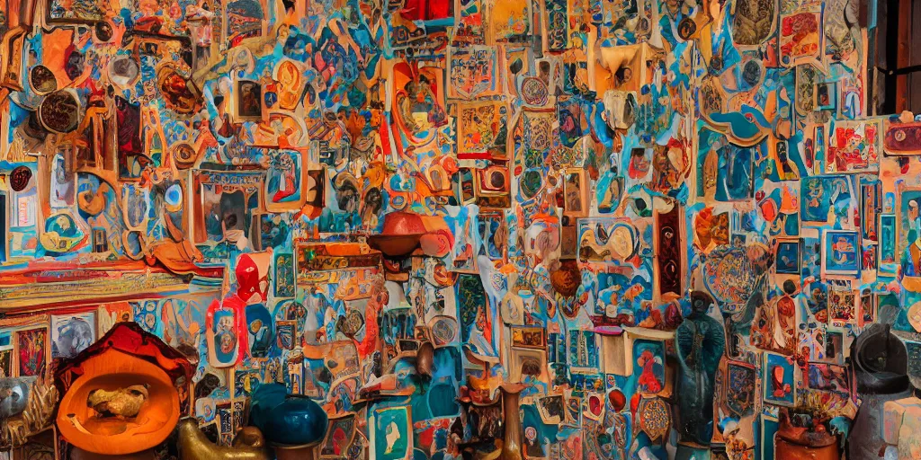 a three color offset photography of an hybrid object | Stable Diffusion