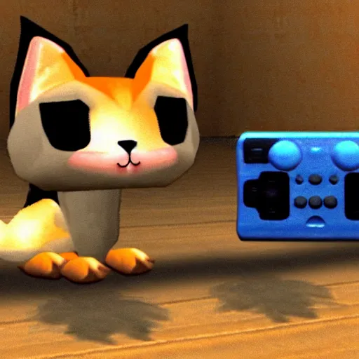 nintendo 64 screenshot of a cute cross between a cat | Stable Diffusion