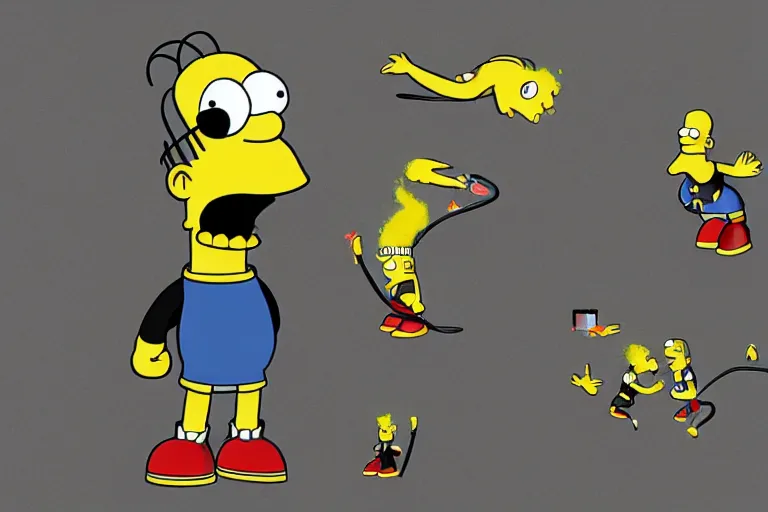 Homer Simpson, Epic Mickey Concept art | Stable Diffusion | OpenArt