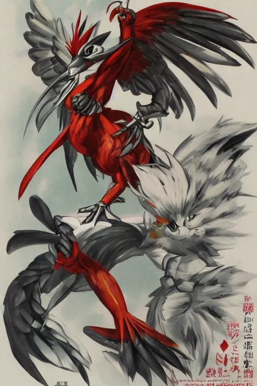 Anthropomorphic bird fighter concept art by Capcom, | Stable Diffusion ...