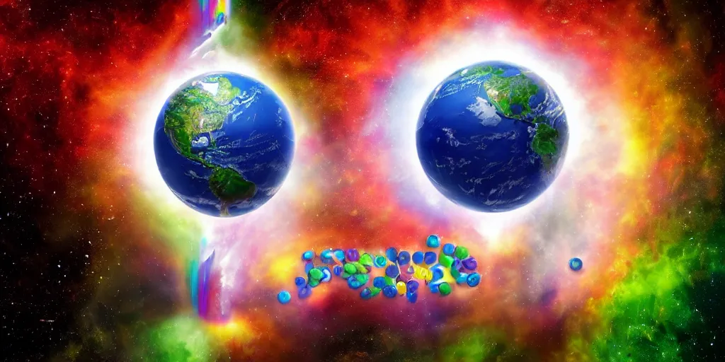 a highly accurate vision of planet earth suspended in | Stable ...