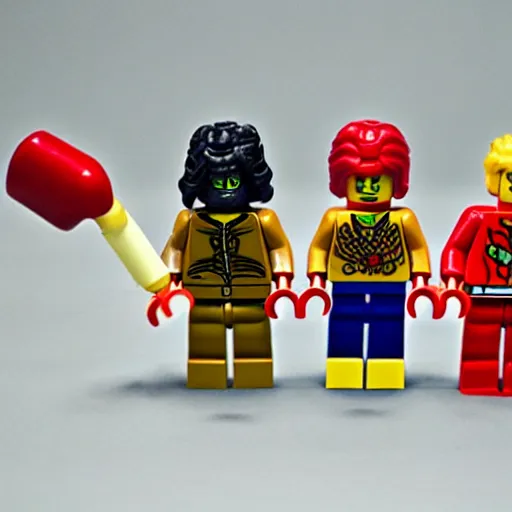 broken lego figures leaking blood | Stable Diffusion | OpenArt